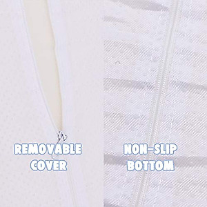 Tebery 2 Pack Bed Bumpers Side Memory Foam Pillow Pads with Waterproof Cover, Safety Sleep Bedside Guard for Toddlers,Kids,Adults and Seniors