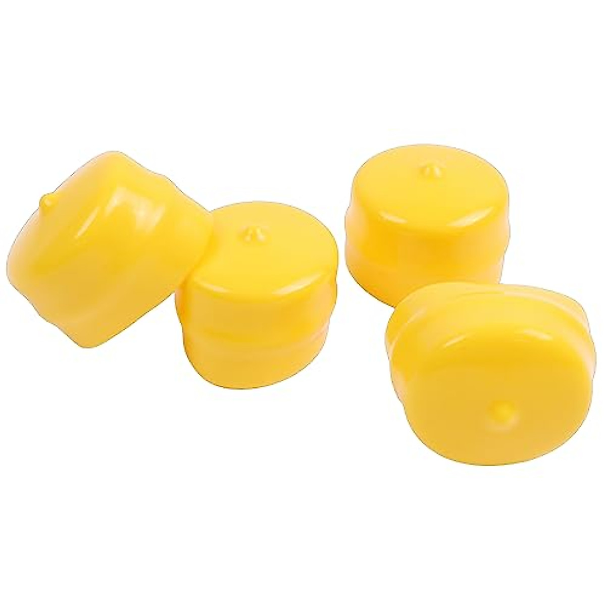 LSSOCH 4PCS Axle Yellow Cap Bearing Cover M143338 Compatible with John Deere 105 D100 D105 D110 D125 L105 L108 L110 L120 L130 LA100 LA105 LA110 LA115 X300 X304 X520 Lawn Mower and Lawn Tractor