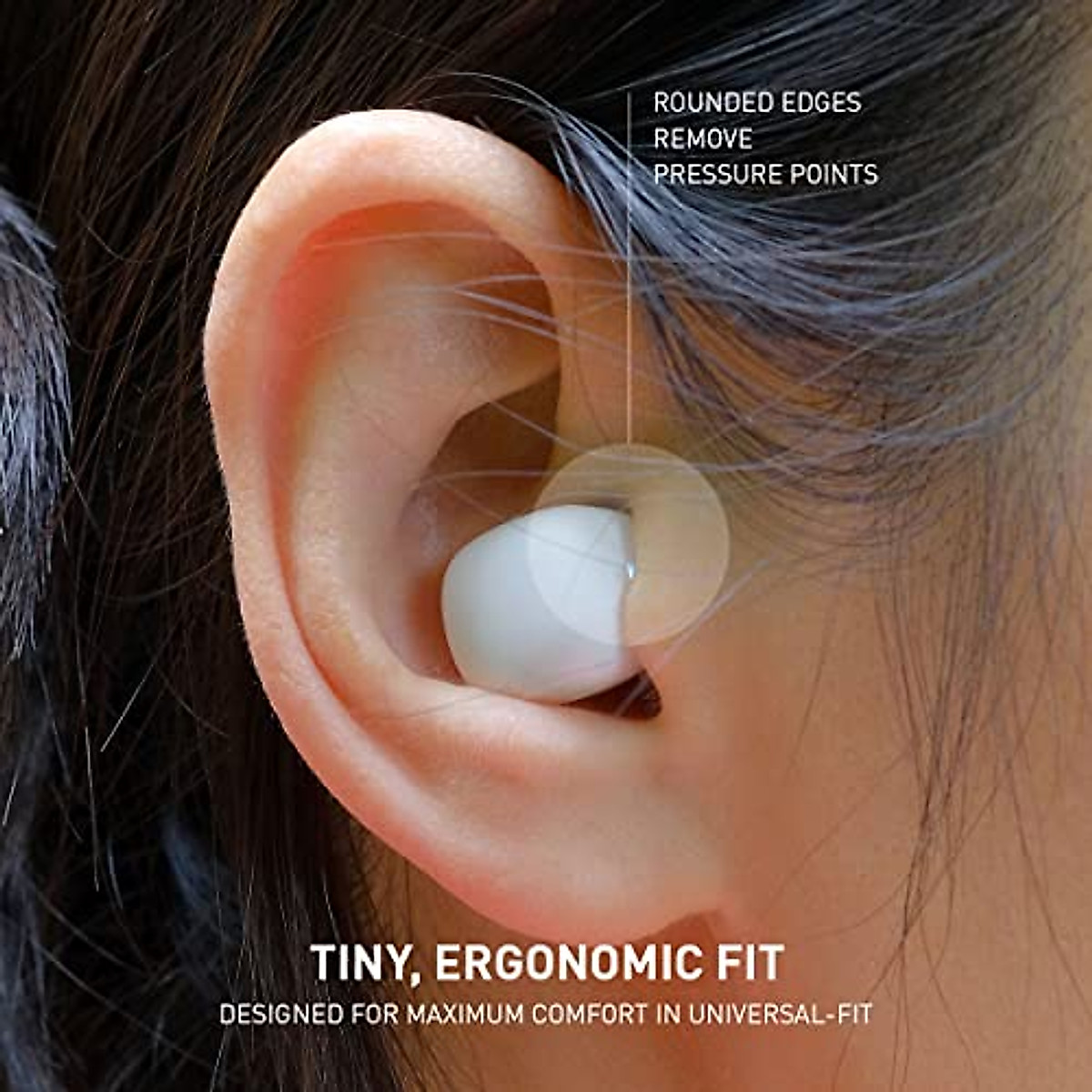 ADV. 500 True Wireless Earbuds, World's Smallest Wireless BT 5.2 Earphones Wide-Range Connection, Touch Control, Built-in Mic, Powerful Sound with Deep Bass [White]