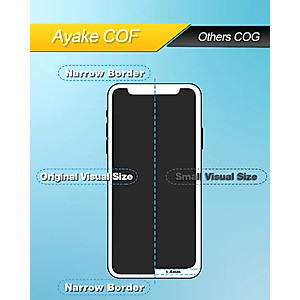 Ayake for iPhone 12 Mini Screen Replacement, 5.4-inch Full Hd LCD Display and Touch Digitizer Assembly with Repair Tool Kits Face ID Remains and True Tone Programmable