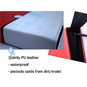 Binder for pokemon card binder of 720 Card Collection/9 Pocket Card Binder/Trading Card Binder/Card Album With Zipper,40 Sheets