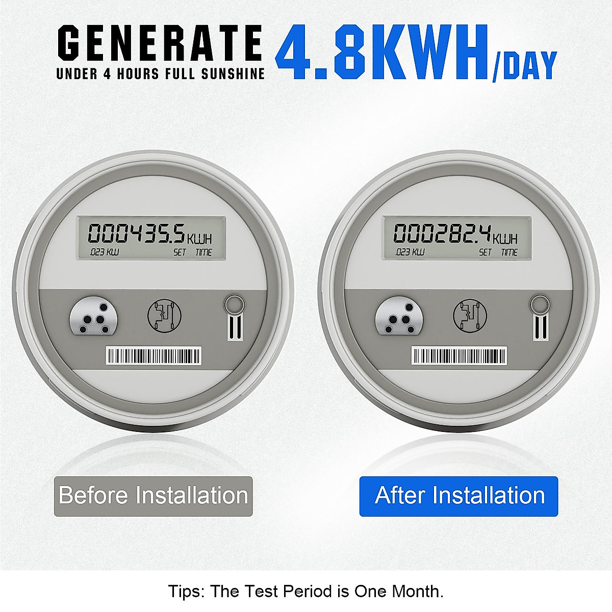 ECO-WORTHY 4.8KWH Solar Power Complete Kit 1200W 24V with Lithium Battery and Inverter for Home: 6pcs 195W Solar Panel + 1pc 25.6V 100Ah Li-Battery + 3000W MPPT Hybrid Charger Inverter