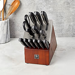 HENCKELS Definition Self-Sharpening Knife Block Set, 14-pc, Black/Stainless Steel