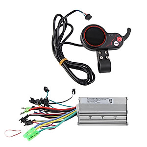 Alomejor Controller LCD Display 24V/36V/48V/60V 250W/350W Speed Controller with Waterproof LCD Display Panel for Electric Bike Scooter(L)