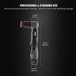 SPTA Cordless Mini Polisher, 12V Cordless Multi Polisher, Micro Cordless Scratches Killer Car Polisher RO/DA Mini Auto Machine Sets With Polishing Pad And Wool Pads for polishing, Sanding and Cleaning