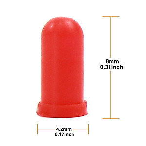 XPT01 100pcs Blue/ Red /Yellow /Green Caps / Covers for 3mm Grain of Wheat Bulbs LEDs for Model Train Layout New