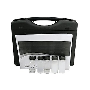 Portable Turbidimeter Turbidity Meter Kit Turbidity Tester with 4 PCS Calibration Solution Vials Range 0~1100 NTU/FNU 0~275 EBC 0~9999 ASBC