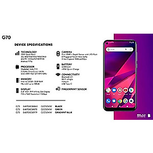 BLU Blu G70 G0250WW 32GB GSM Phone, Green