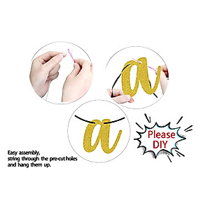 Aloha 40 Banner, Tropic Hawaiian 40th Birthday Decorations, Aloha Party Decoration, Luau Party Supplies, Tropical Theme Summer Beach Pool Party Decorations, Luau 40th Birthday Party Supply Gold Green Red Glitter