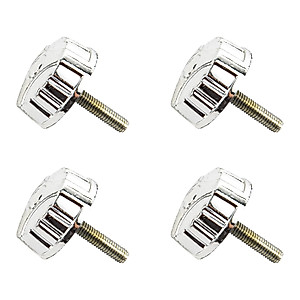 Goture 4PCS Silver Universal Screw Caps Covers - Durable Fishing Tackle Accessories for Replacing Fishing Spinning Reel Handle Screw Caps