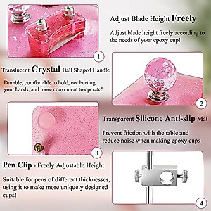 Multifunctional Cup Edging Tool, Cup Edger Trimmer for Custom Tumblers, Ideal for Cutting Fabric and Creating Split Design on Cups, Cup Turner Accessory Remove Rough Edges, Mark Cup Level Lines