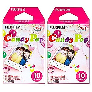 Fujifilm Instax Candy Pop Instant Film 2 Pack for Mini 8 Cameras 20 Sheets
