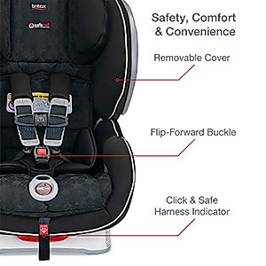 Britax Advocate ClickTight Anti-Rebound Bar Convertible Car Seat, Circa