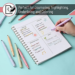 Mr. Pen- Dual Tip Highlighters, Morandi Colors, 16 Pack, Fine & Chisel Tip, Highlighters Pastel, Pastel Markers, Highlighter Markers, Pastel Highlighter, Highlighter Set, Planner Highlighters