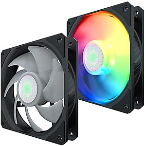Cooler Master SickleFlow 120 V2 ARGB 3in1 Square Frame Fan, ARGB 3-Pin Customizable LEDS, Air Balance Curve Blade, Sealed Bearing, 120mm PWM Control for Computer Case & Liquid Radiator