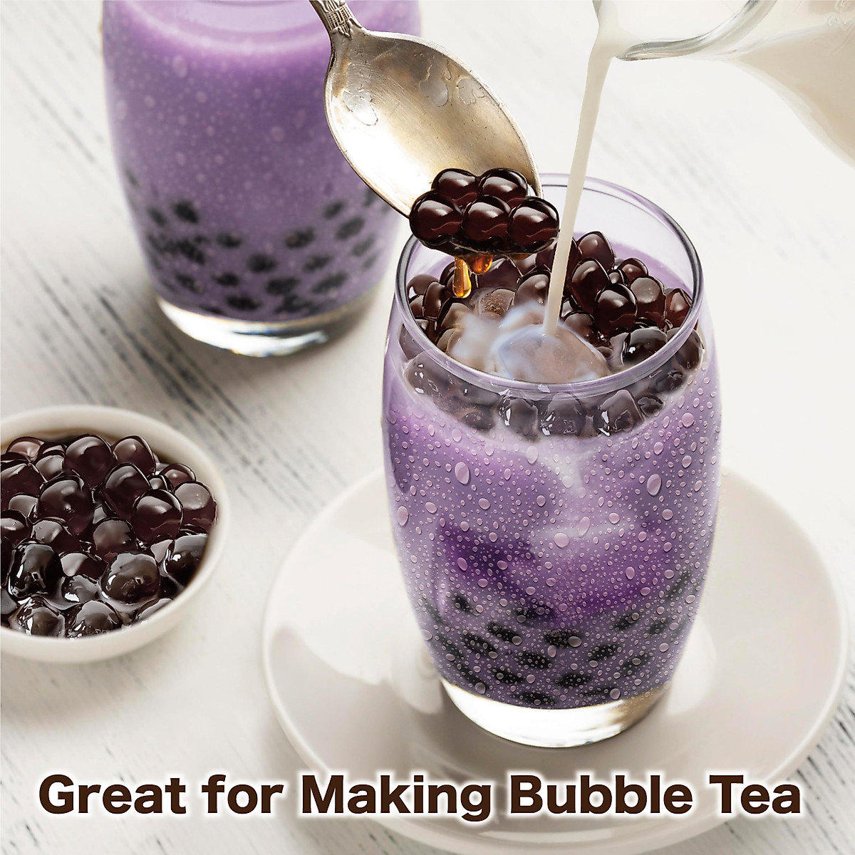 Taro Milk Tea 2.2 Lb (1 Count), Powdered Instant Milk Tea Drink Mix, Serve Hot or Cold, Makes Blended Frappe Drinks