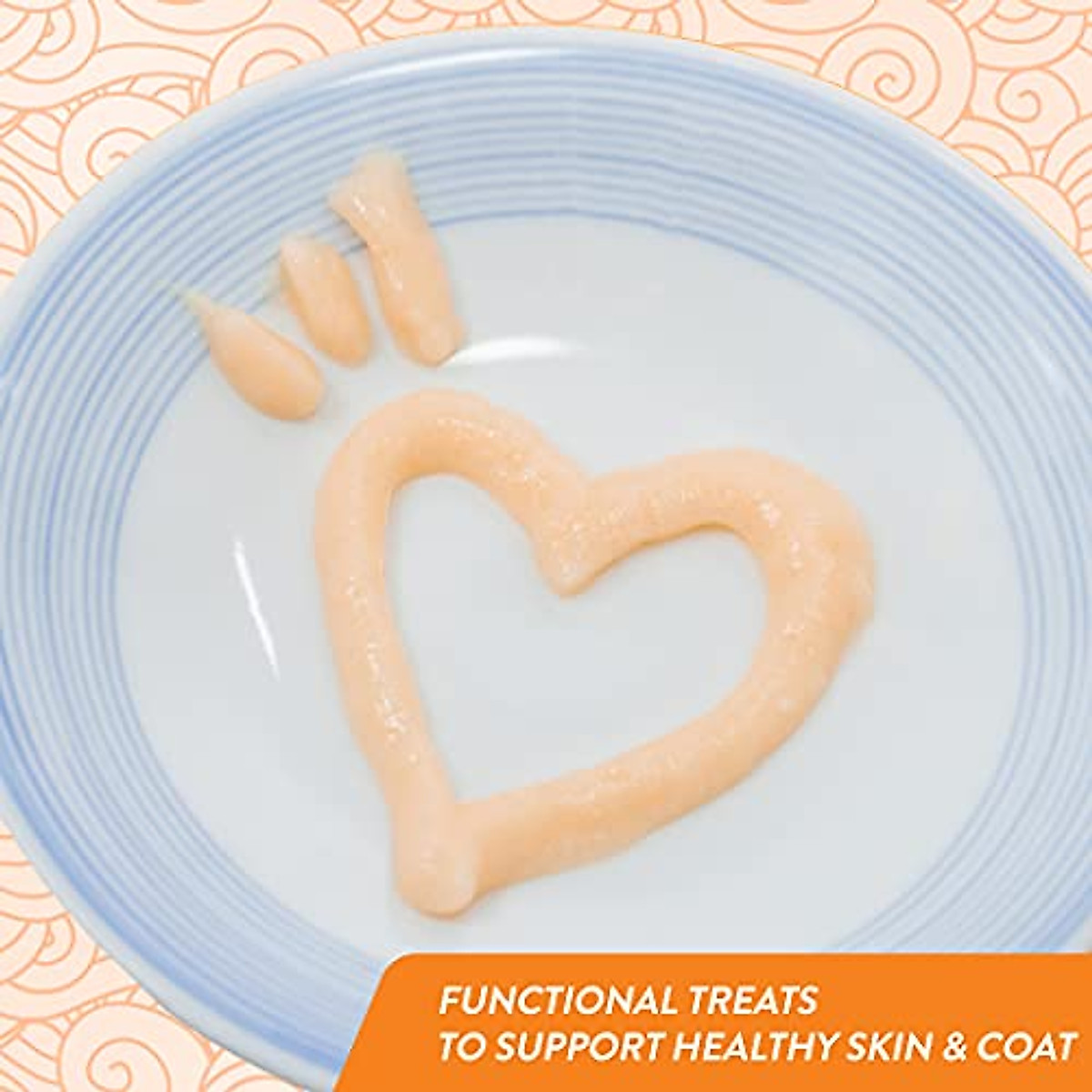 INABA Churu Lickable Purée Natural Cat Treats for Skin and Coat with Omega Oils, Taurine and Vitamin E, 0.5 Ounces Each - 4 Flavor Variety Pack (16 Tubes)