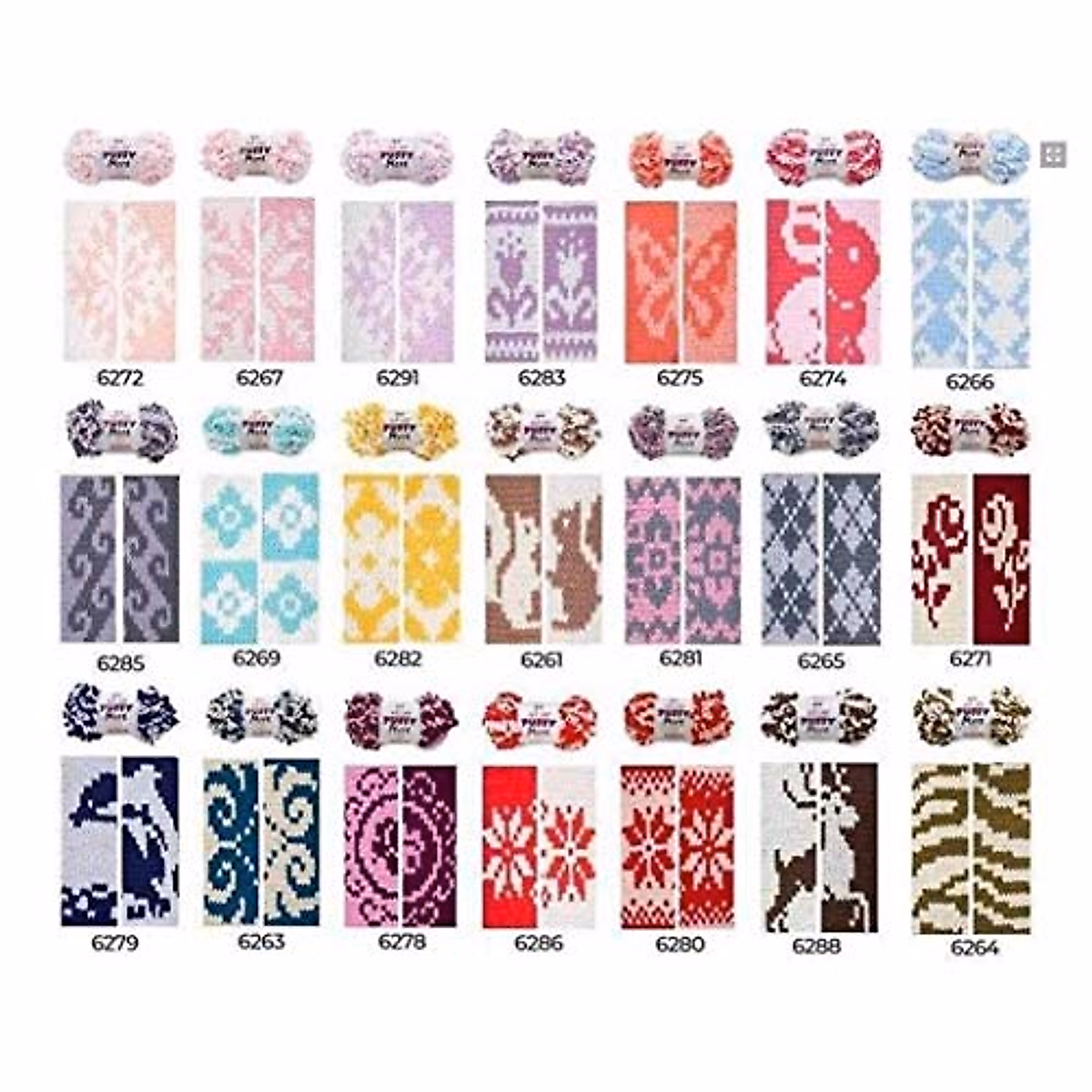 Alize Puffy Loop Yarn More Yarn Lot of 3skn 15.90 Oz 38yds 100% Micropolyester No Needles No Hooks Soft Yarn Blanket Yarn, Velvet Yarn, Easy Knitting Yarn (6291)