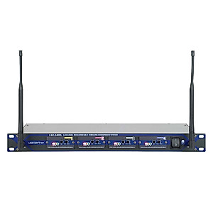 VocoPro UHF580510 Professional Rechargeable 4-Channel UHF Wireless Microphone System
