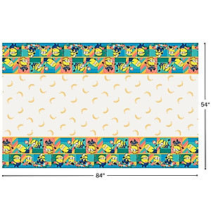 Unique Despicable Me Rectangular Plastic Tablecover - (54" x 84") 1 Piece - Perfect for Birthdays and Minion-Themed Celebrations
