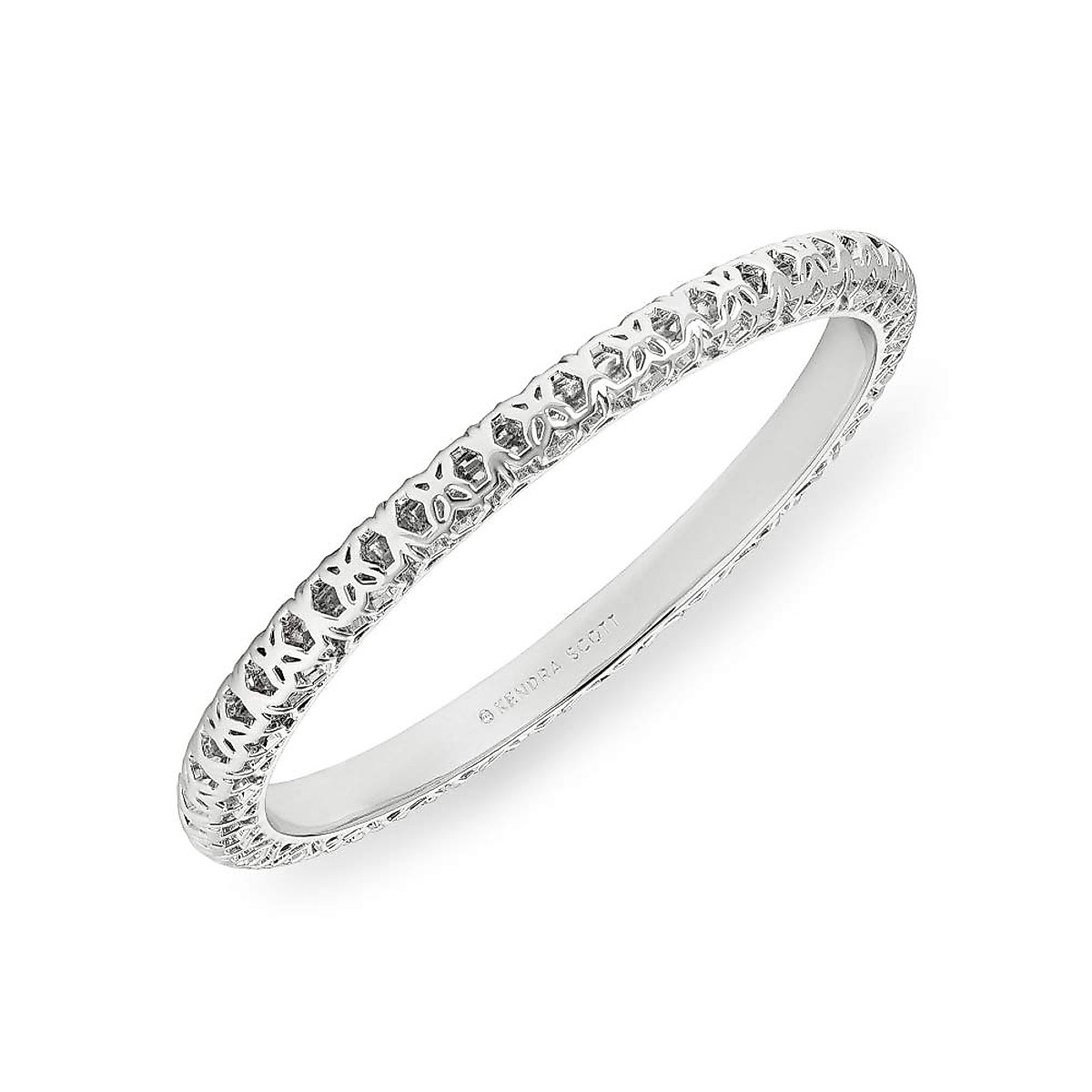 Kendra Scott Maggie Bangle Bracelet in Rhodium Filigree