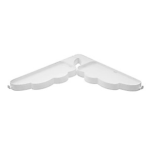 jomgeroz Angle Rotatable Corner Shelf Bathroom Wall Mount Shower Storage Rack Adhesive Organizer