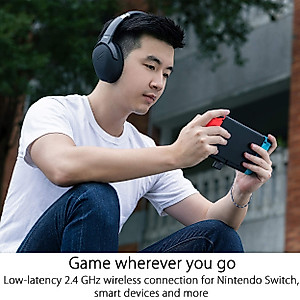 ASUS ROG Strix Go 2.4 Wireless Gaming Headset with USB-C 2.4 GHz Adapter | Ai Powered Noise-Cancelling Microphone | Over-ear Headphones for PC, Mac, Nintendo Switch, and PS5/4