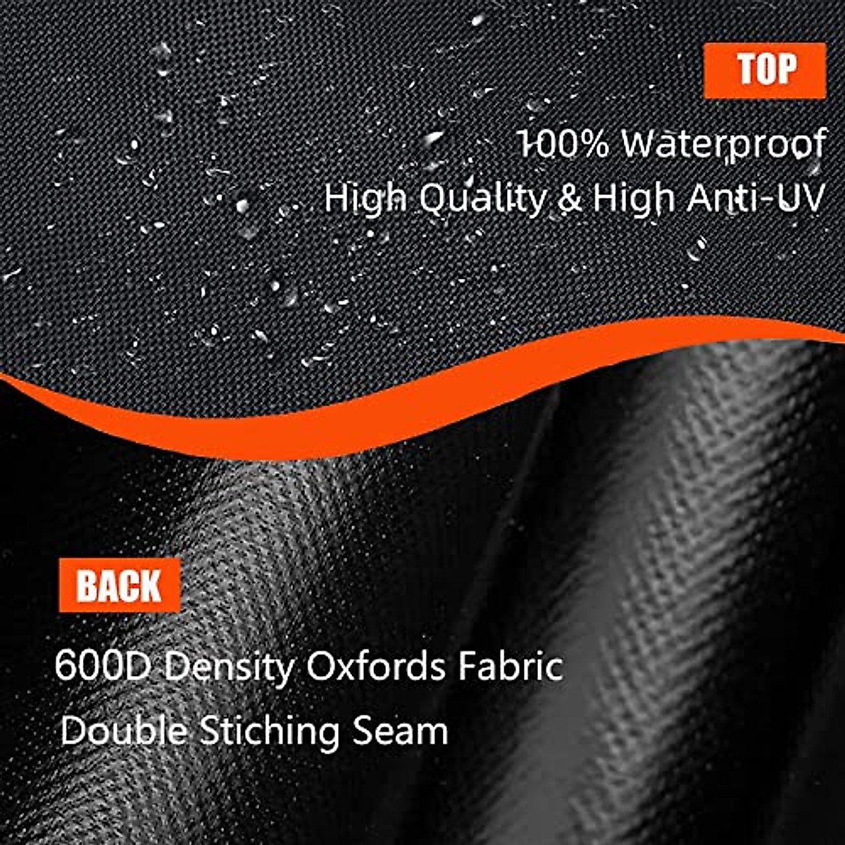 YUZ Fire Pit Table Cover Square 30 x 30 x 25 inch, 30 Square 600D Heavy Duty Waterproof Anti-UV Heavy Duty Patio Gas Firepit Furniture Table Covers with Air Vent and Handle Firepits 30x30