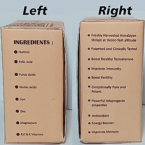 Shilajit Pure Himalayan Organic, Authentic Shilajit Resin Pure Body Extra Detox with Anxiety Supplements| Fulvic Minerals| Fulvic Acid Supplement for Immune Support & Boosting Brain Energy (20 Grams)