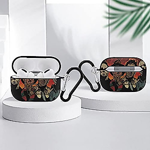 Texas Horror Movie Compatible with AirPods Pro/3 Gen,Case Wireless Earphone Silicone Protective Cover Skin Keychain,Shockproof and Anti-Fall TPU Soft Shell Cases