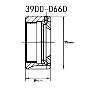 HHIP 3900-0660 Collet Chuck Nut, ER-20 A-Type M25 x 1.5 Er
