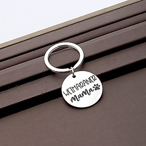 Weimaraner Dog Mom Gift Weimaraner Mama Keychain Weimaraner Lover Weimaraner Dog Owner Gift for Her (Weimaraner Mama K)