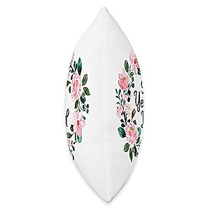 Mom Grandma 90th Birthday Gift Apparel Loved Men Women 90 Years Old Floral 90th Birthday Throw Pillow, 18x18, Multicolor