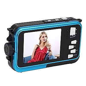 Digital Camera,Waterproof Camera with 2.7 Inch LCD Display,1080P Selfie Camera 30MP 16x for Photography and Video