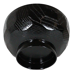 Ebros Gift Japanese Contemporary Black Lacquer Ridged Bowls For Rice Miso Appetizer Soup 4.5" Diameter Made In Japan Decorative Bowl Set of 10 Lacquered Serveware For Restaurants Home Kitchen Gifts