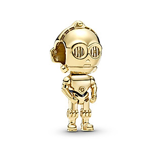 PANDORA Star Wars, C-3PO, Black Enamel Charm