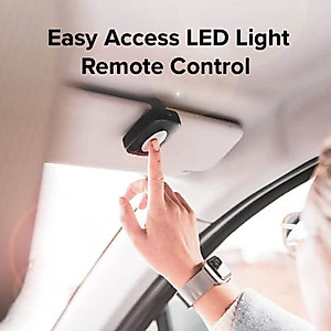 Diono Easy View Plus Baby Car Mirror with Light, Safety Car Seat Mirror for Rear Facing Infant with 360 Rotation, LED Night Light, Wide Crystal Clear View, Shatterproof, Crash Tested