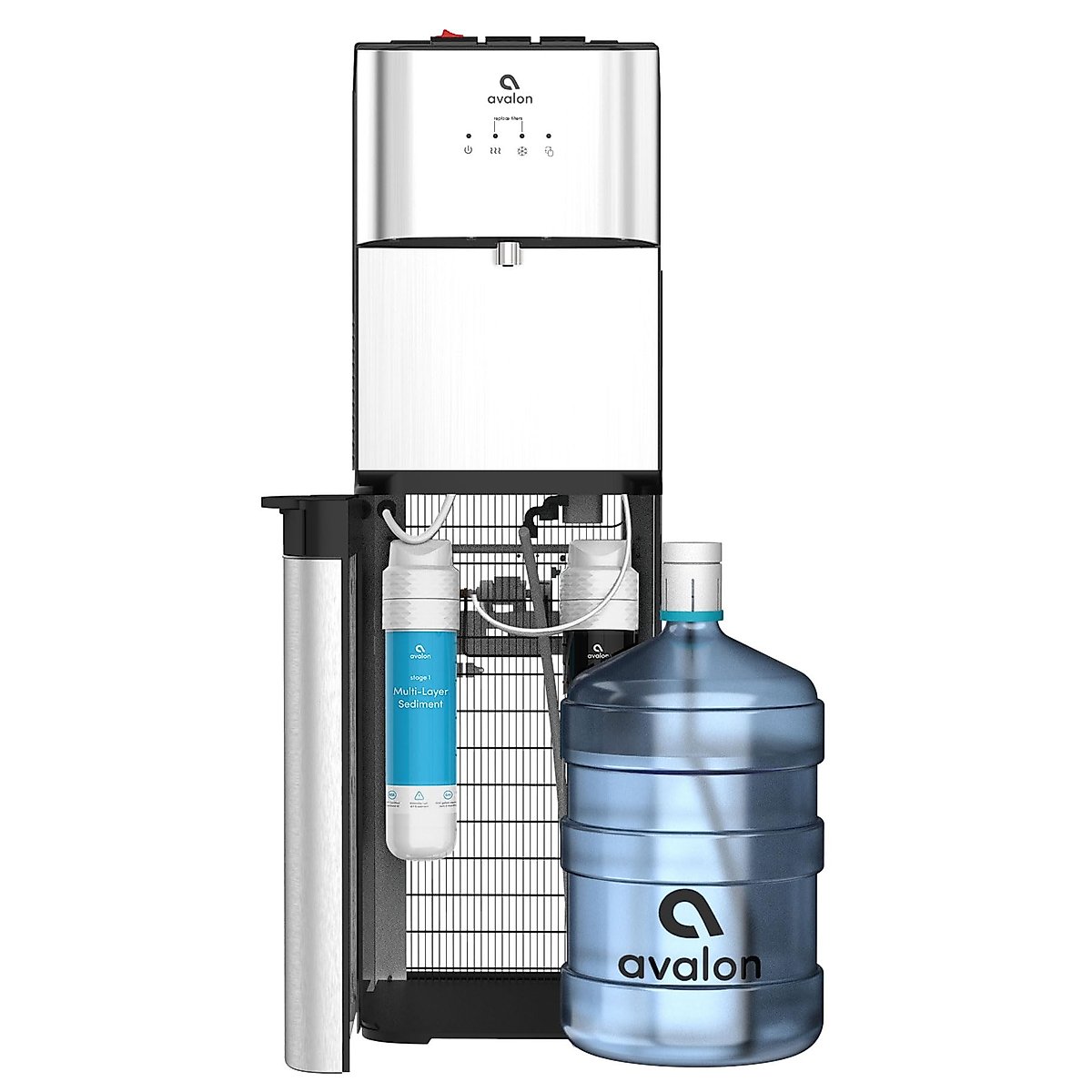 Avalon A3F Bottom Loading Water Cooler Dispenser with BioGuard-3 Temperature Settings-UL-Filtered