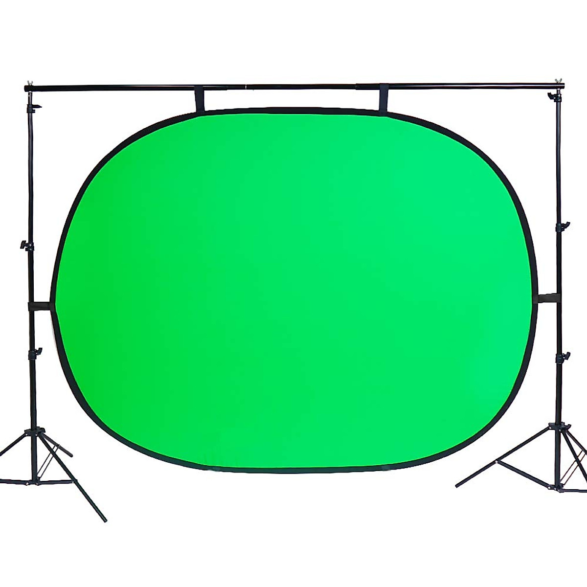 FOTOCREAT 5X 6.5ft Portable Green Screen Backdrop Double-Sided 2-in-1 Blue Screen Pop Up Chromakey Backdrops Collapsible and Reversible Background for Photography,Live Streaming,5’×6.6’/1.5×2m