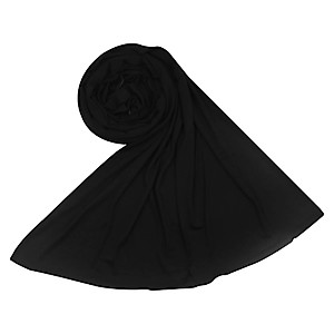 ANKOMINA Women Soft Cotton Muslim Jersey Hijab Head Wrap Scarves Fashion Long Scarf Shawls