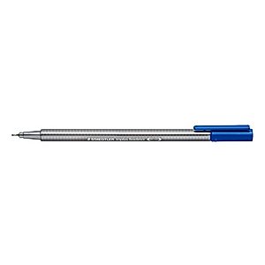 STAEDTLER Triplus Fineliner 334-3 Tips - Blue (Pack of 10)