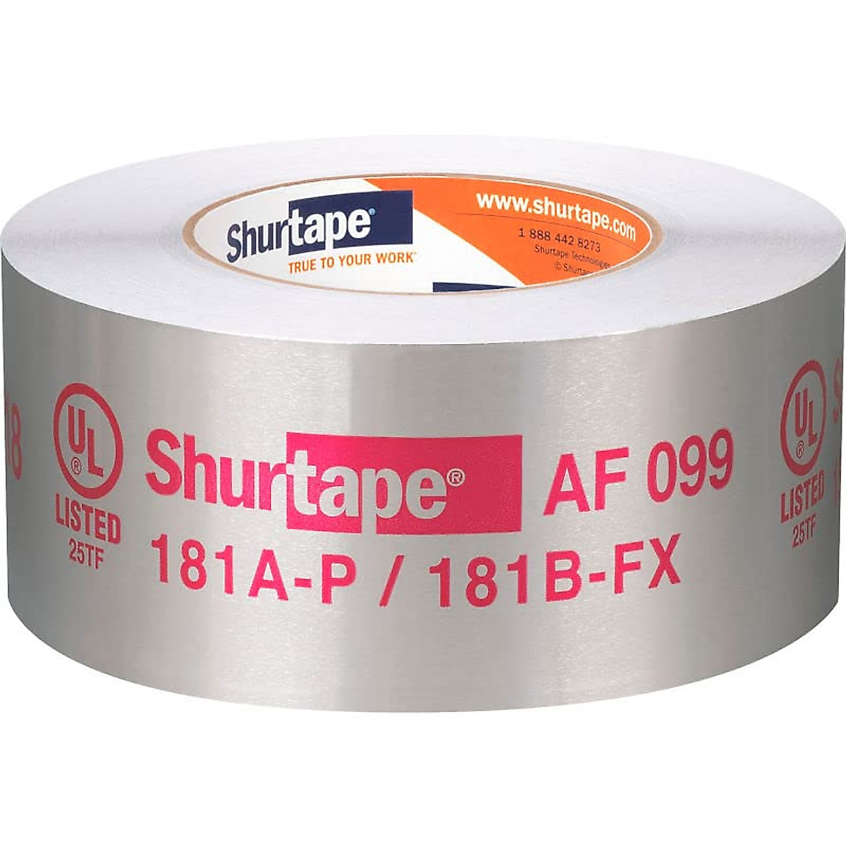 Shurtape AF 099 UL 181A-P/B-FX Listed/Printed Aluminum Foil Tape