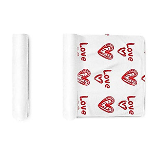 My Little Nest Hand Towels for Bathroom Romantic Sketch Heart Red Love Absorbent Small Bath Towel Soft Kitchen Towels Fingertip Towel for Guest and Bar 30 x 15 inch