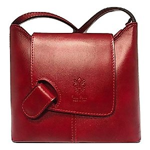LaGaksta Isabella Leather Crossbody Bag Red