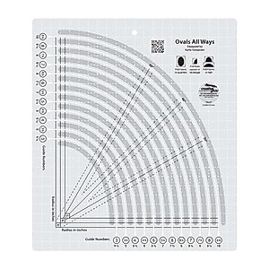 Creative Grids Ovals All Ways Quilt Ruler - CGRKAOVAL