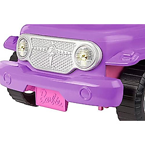Barbie Toy Car, Purple Off-Road Vehicle with 2 Pink Seats and Treaded, Rolling Wheels