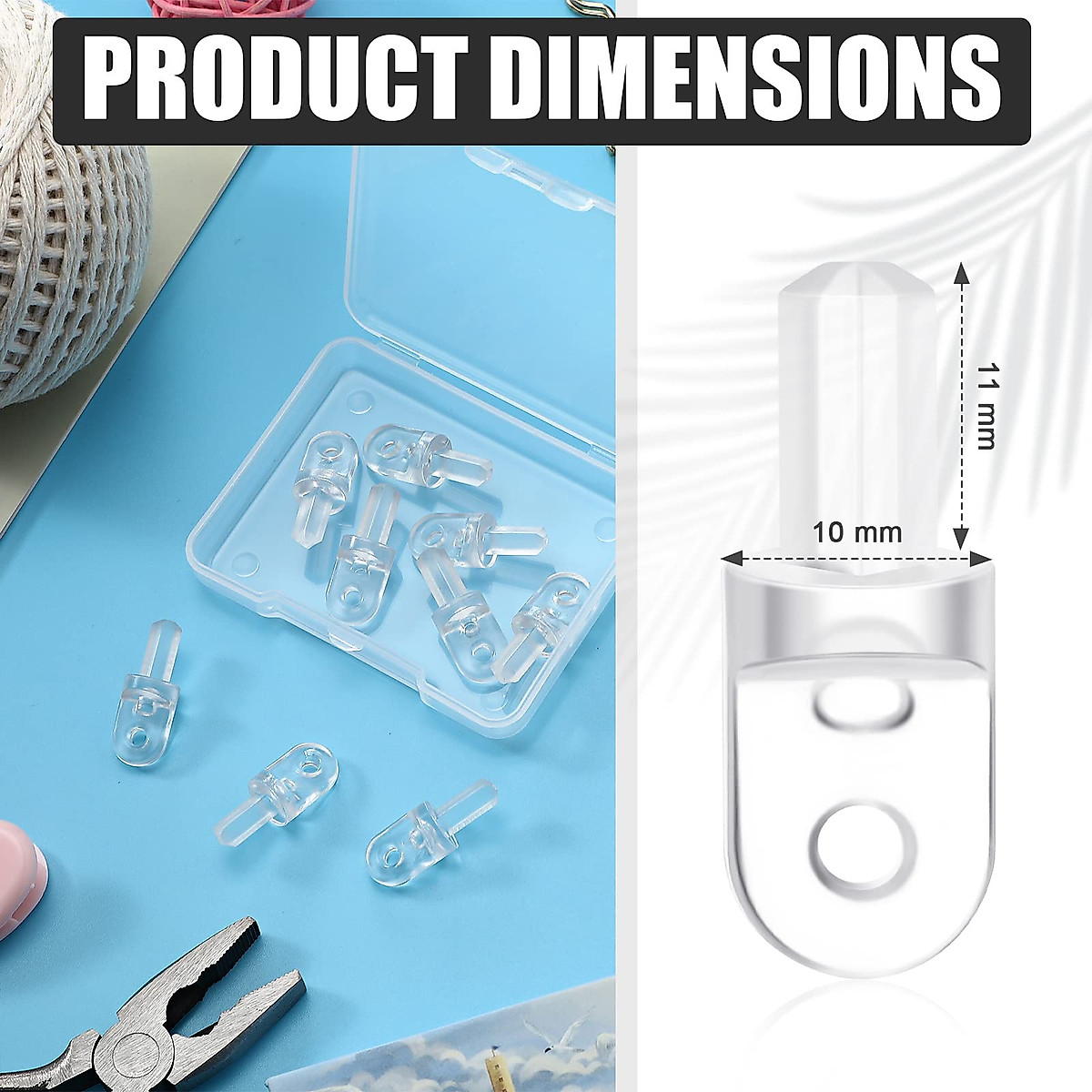 6 Pieces Hardware Wand Tip Repair Wand for Broken Horizontal Blind Hardware Wand Assembly Replacement Kits Vertical Blinds Replacement Slats Exterior Window Shutters for Interior Windows