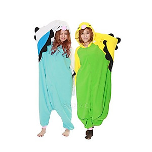 SAZAC Budgie Kigurumi - Onesie Jumpsuit Halloween Costume (Blue)