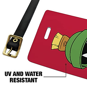 Looney Tunes Marvin The Martian Kaboom Luggage ID Tags Carry-On Cards - Set of 2