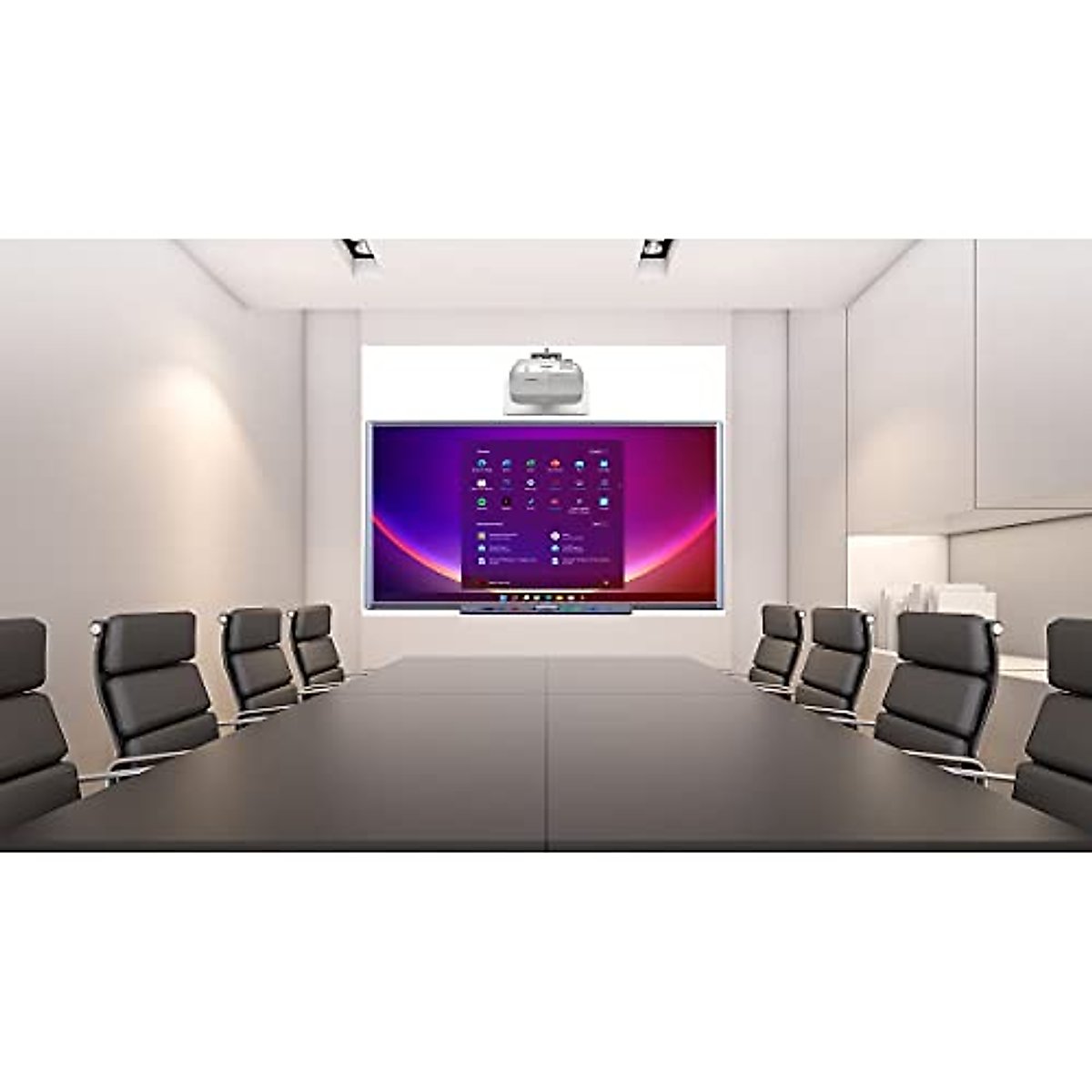 Electronic Interactive Dry Erase Board for Classroom Presentation/Collaboration (7 feet Long by 4 feet Wide) (with Short Throw Projector)